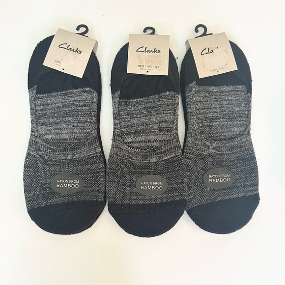 Clarks | Underwear & Socks | Clark Mens No Show Socks 6 Pairs Black ...